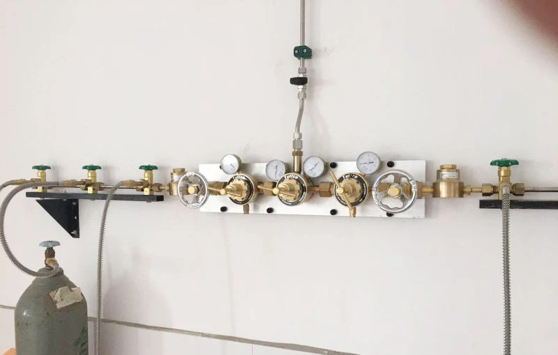 High Flow Medical Gas Cylinder Manifold For Hospital Gas Manifold ...
