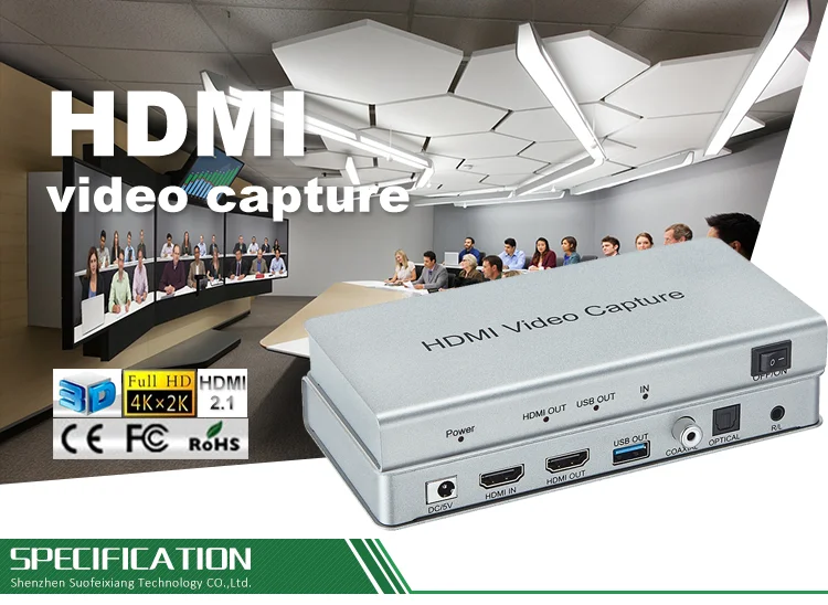 1080p Game Live Broadcast Uvc Hdmi To Usb 3.0 Video Capture With Loop ...