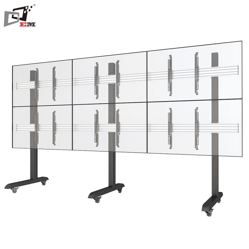 Micro Adjustable Video Wall Mobile TV Display Stand