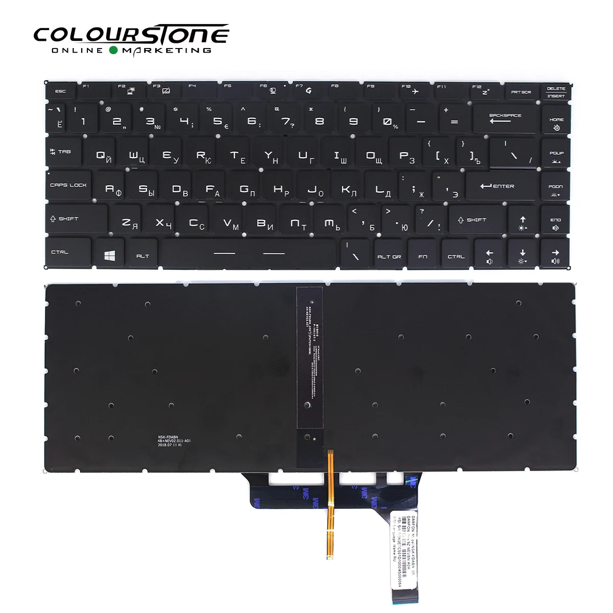 Gs65 Keyboard For Msi Gs65 Gs65vr Ms-16q1 Series Laptop Black Ru ...