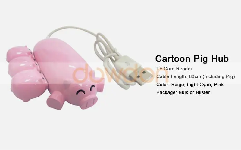 Nouveauté incroyable Hub USB avec 3 petits cochons Hub Ordinateur ...