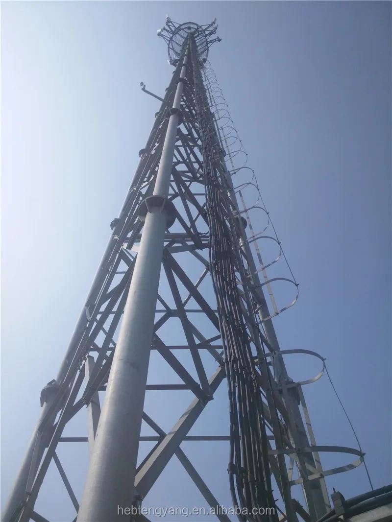 Self Supporting Gsm Rru Mw Antenna Signal Telecommunication Tower - Buy ...