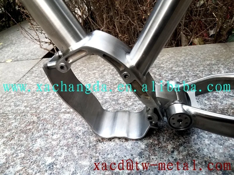 Titanium Full Suspension Mountain Bicycle Frame Titanium Suspension ...