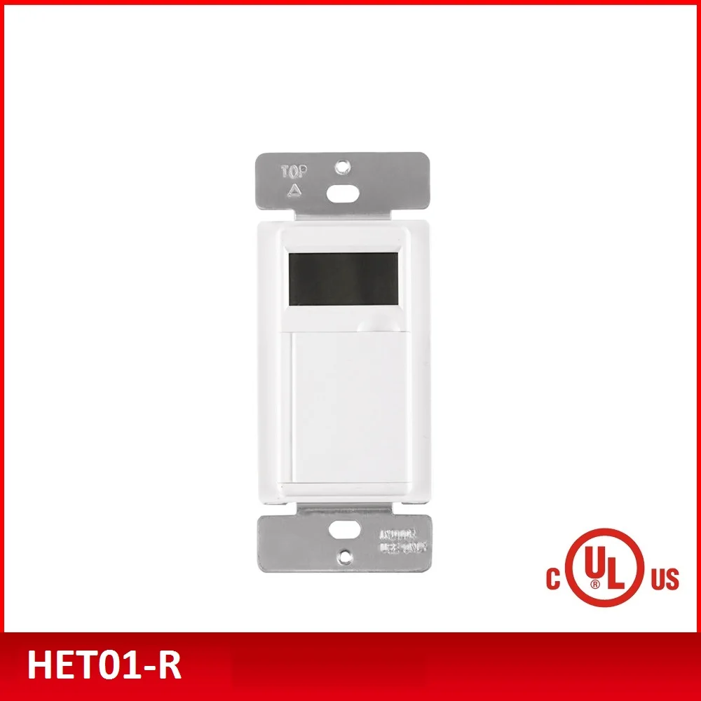 Ul Approval 7 Day Heavy Duty Digital In Wall Timer Single Pole Relay ...