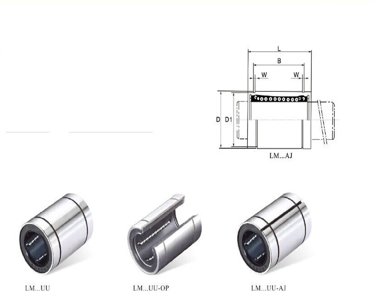 Low Noise High Speed Linear Bearing Unit Flange Long Type Linear Motion ...