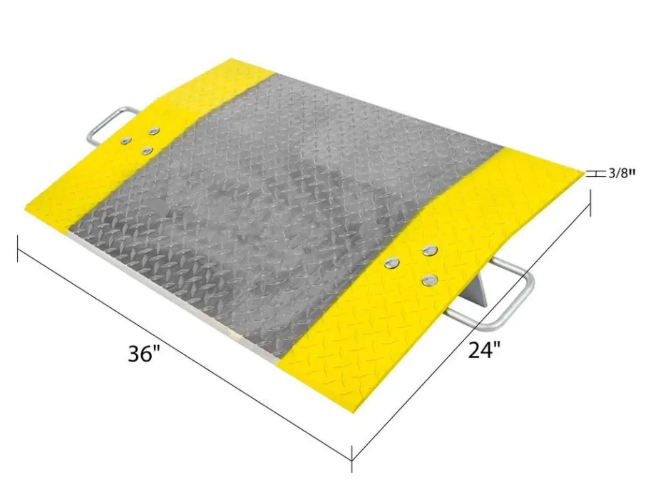 Aluminum Dock Plate - Anti-Slip Diamond Tread Loading