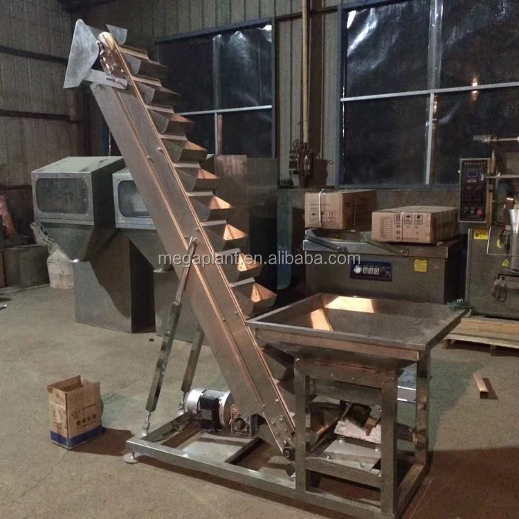 Incline Conveyor with Hopper/vertical Bucket Elevator