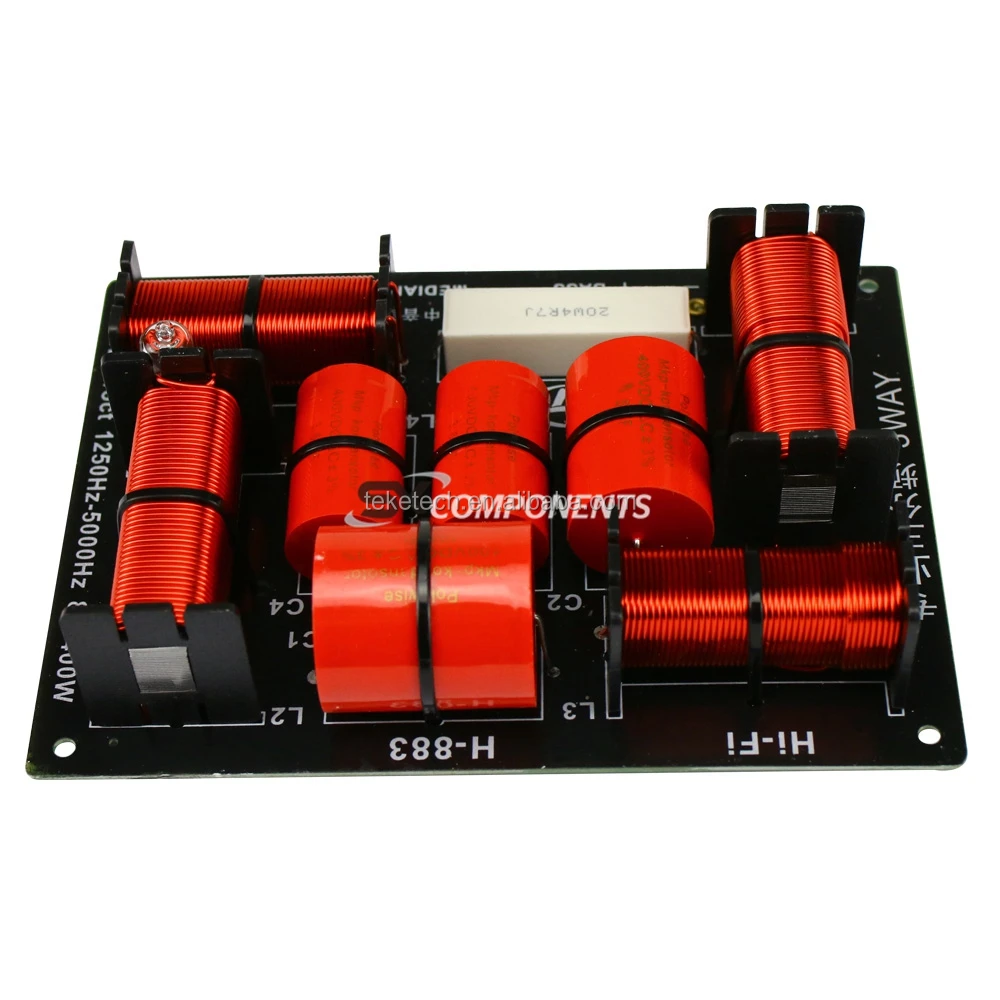 400w 3 Way Crossover Hifi Tweeter Midange Woofer Speaker 1250h/5000hz ...