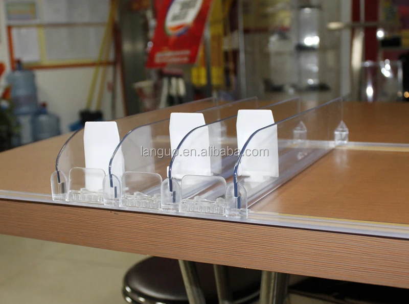 Custom Adjustable Plastic Pvc Supermarket Shelf Dividers - Buy Shelf ...