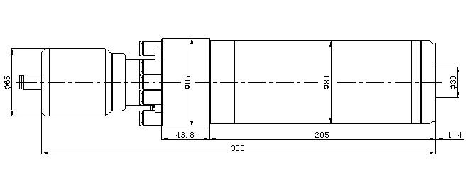 High Speed Iso20 Cnc Router Spindle 40000rpm 3.7kw Atc Water Cooled ...
