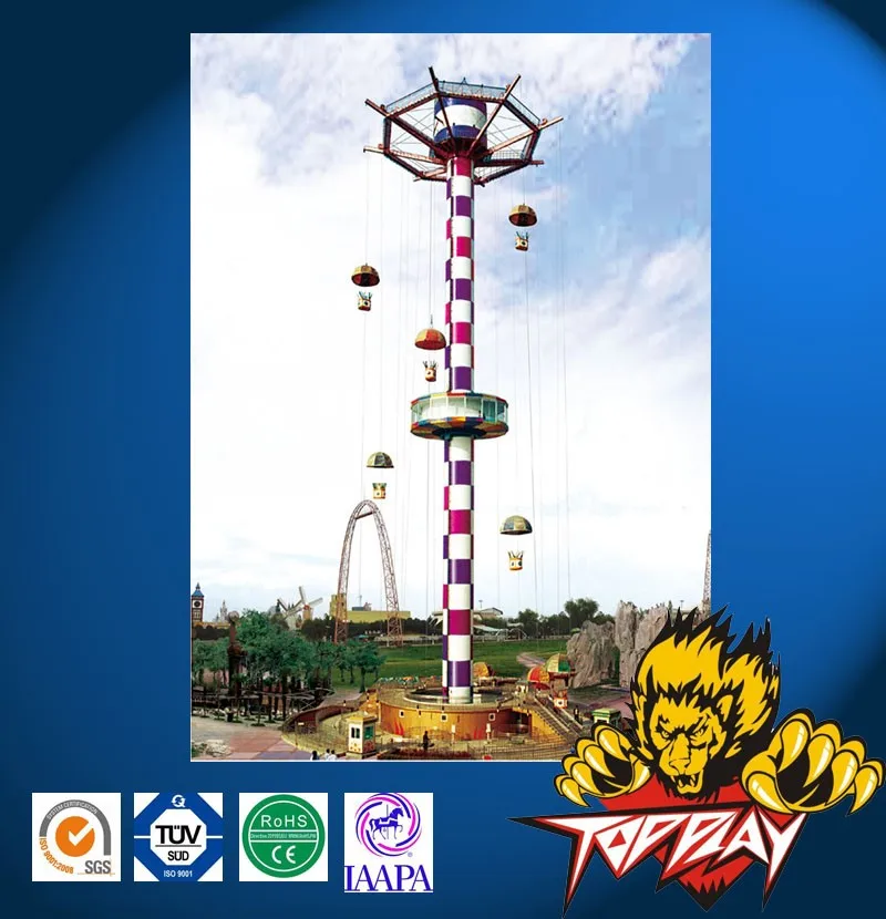 Hot Amusement Park Thirll Rides For Sale ----- Ferris Parachute Tower ...