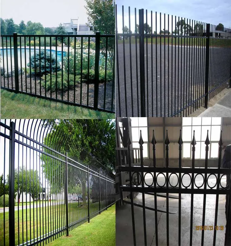 High Quality Best Price Unclimbable Steel Fence Gate Designs Simple ...