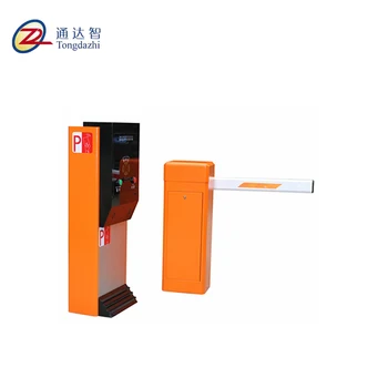 Security Car Parking Ticket Counter Barrier / Automatic Boom Barriers ...