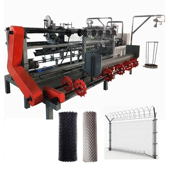 Full Automatic Chain Link Fence Making Machine /diamond Wire Mesh ...