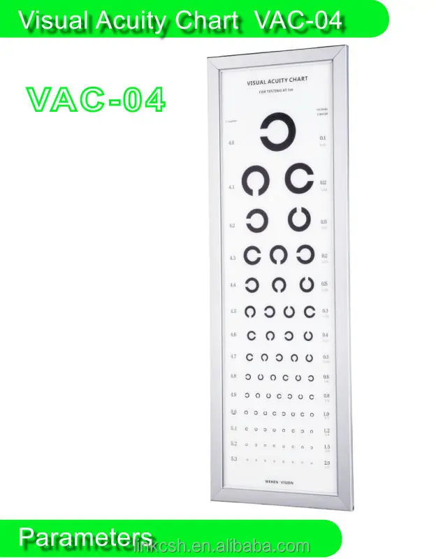 VAC-03 ISO Approved Visual Acuity 3d Eye Chart - LINK