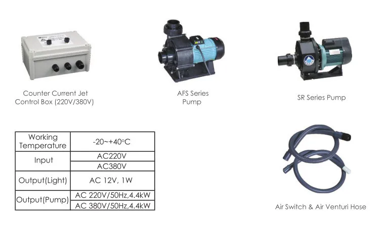 Emaux Family Pool Counter Current Jet - Fitness & Massage