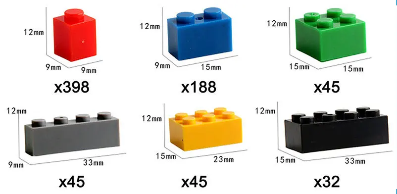 New 750pcs Duplo Building Blocks Diy Assemble Plastic Construction ...