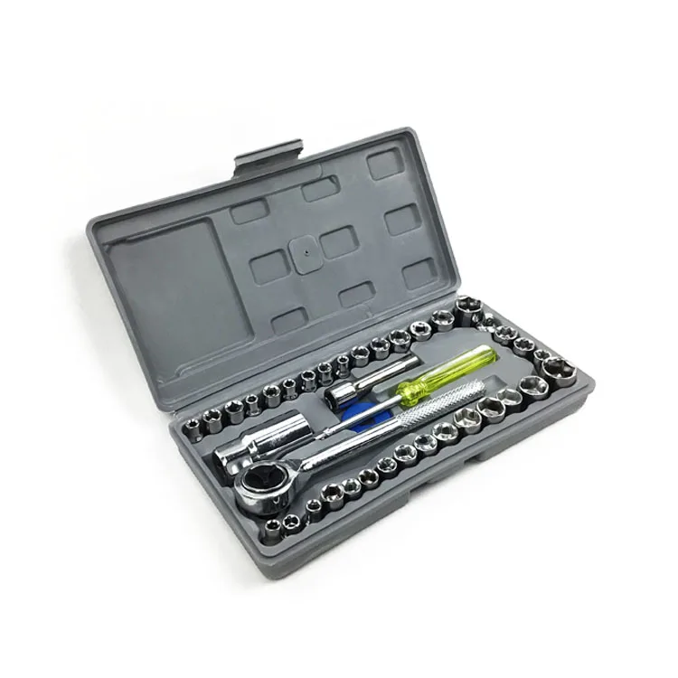 High Quality 40pcs Socket Kit Combination Socket Wrench Set Hand Tool ...