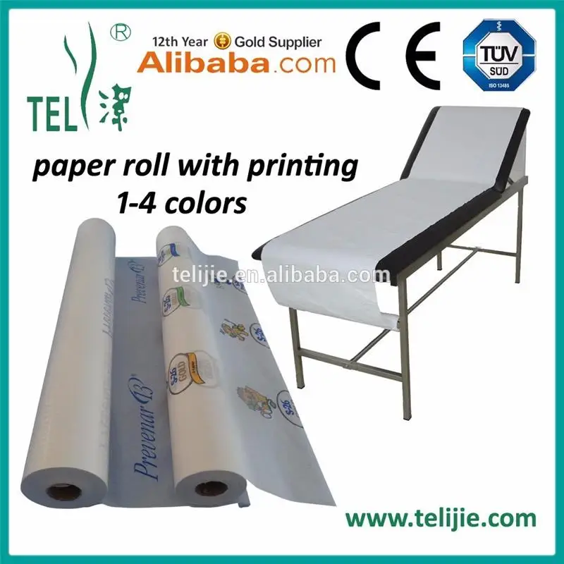 Factory Disposable Hospital Paper Bed Roll For Hospital & Clinic Usage ...