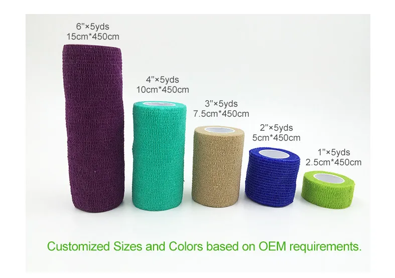 Coban Coflex Nonwoven Printed Horse Pet Care Cohesive Bandages With Ce ...