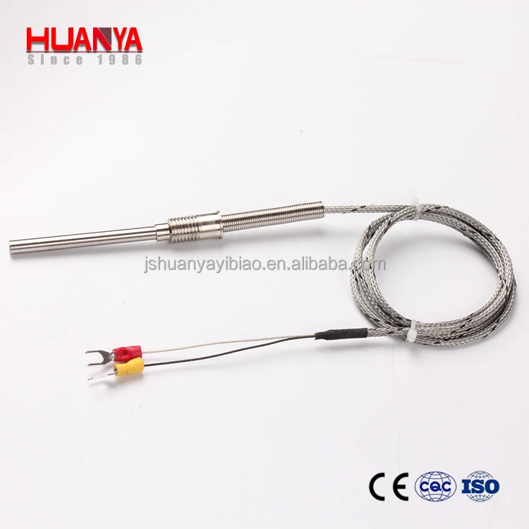 K/j/pt100 Type Flexible Thermocouple Probe With Insulated High ...