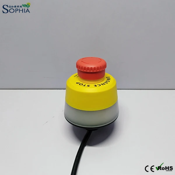 80mm 12-30V Illuminated Emergency Stop Push Button - Sophia