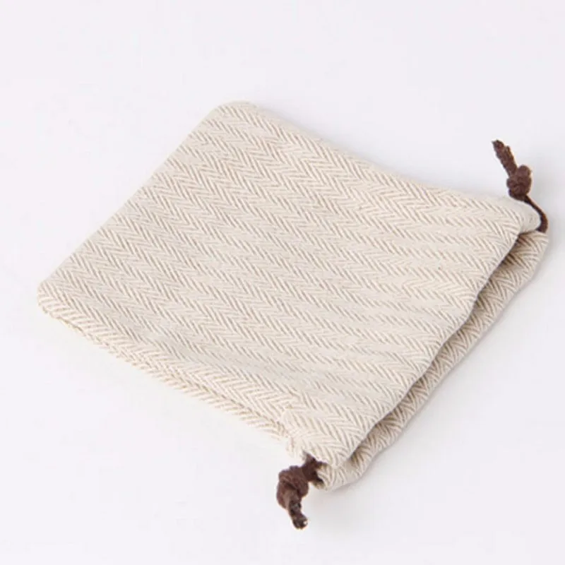 Drawstring Jewelry Gift Bags Wedding Mini Drawstring Cotton Muslin ...