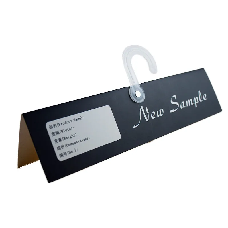 Customized Display Paper Hanger - Perfect for Fabric Swatches