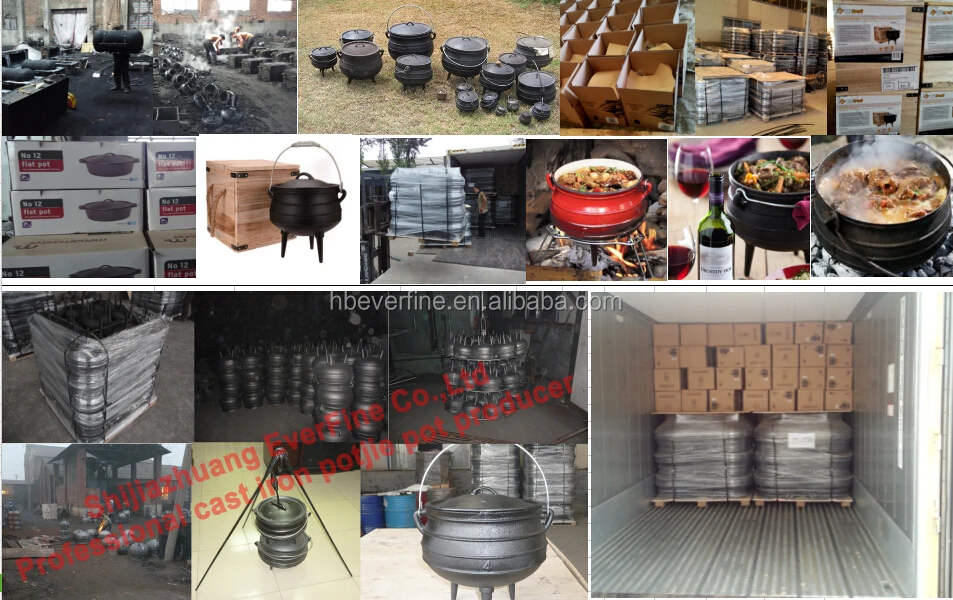 Three Legged 3 Legs Cast Iron Pot For Camping And To South Africa - Buy ...