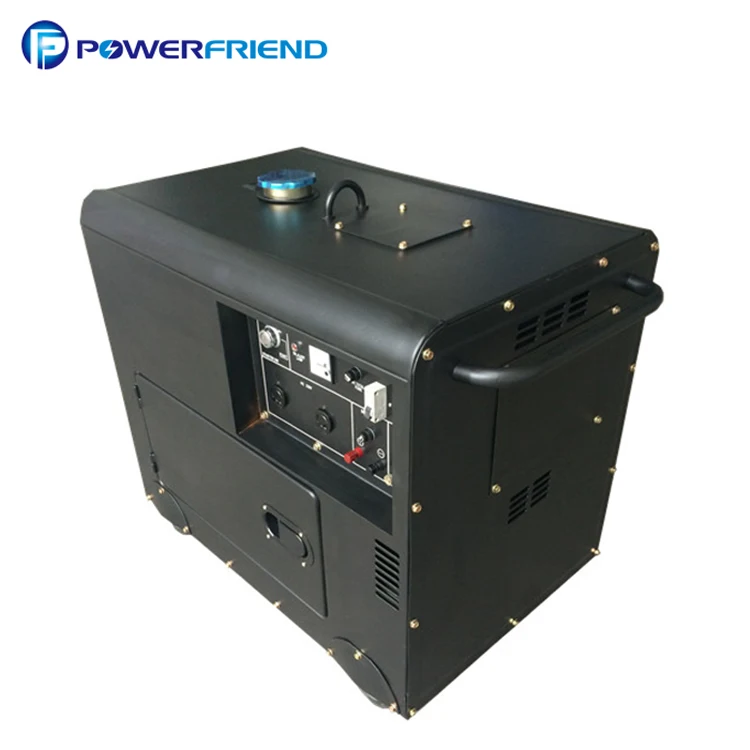 5kw Diesel Electric Portable Silent Generator With Wheels For Home Use ...