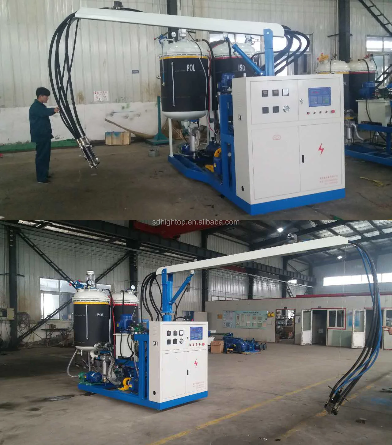 High Pressure Polyurethane Foam Sandwich Panel Injection Machine