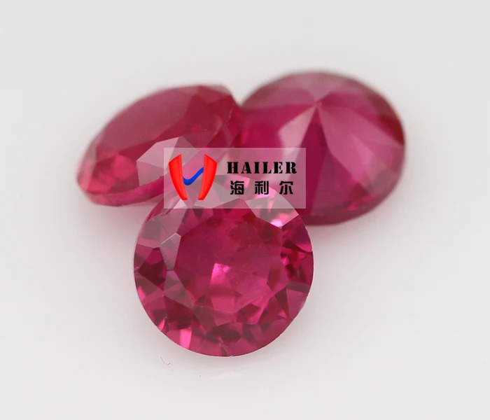 Laboratorio Creado Ruby Rojo Corte Brillante Redondo - Buy Rojo Rubí ...