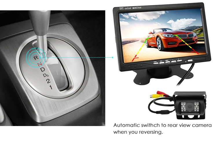 High Quality Factory Wholesale Oem Design Reversing 7 Inch Mini Tv Car ...