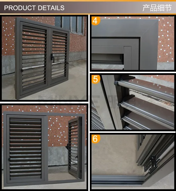 Adjustable Aluminum Shutter For Design/louver Aluminum Shutter Window ...