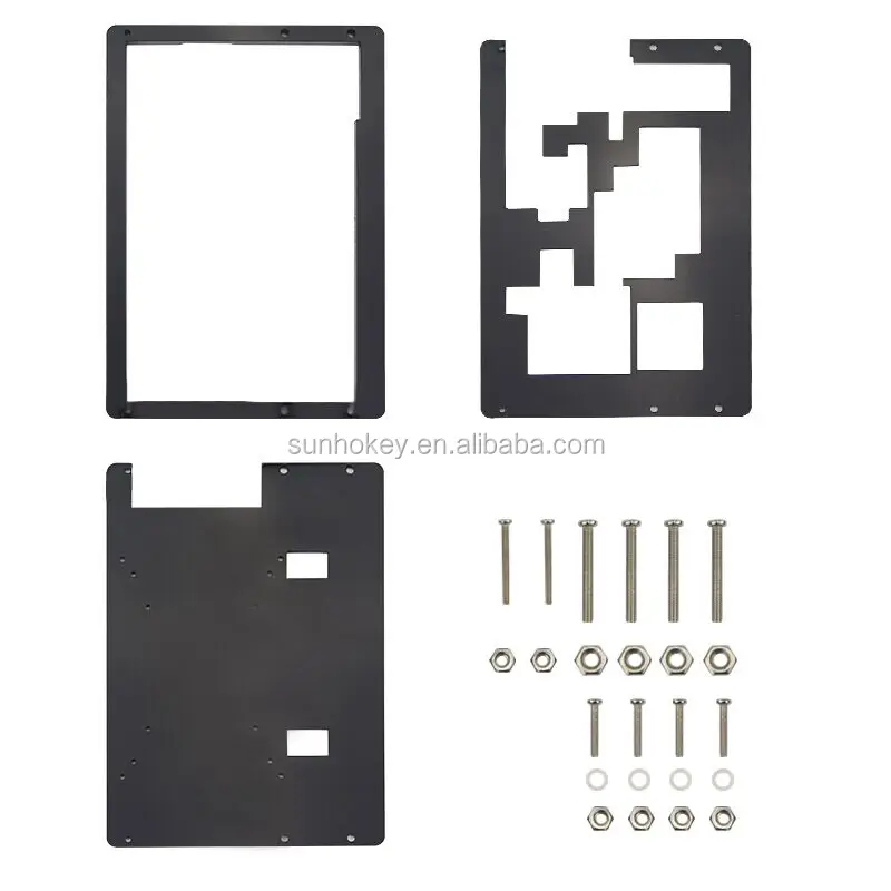7 인치 Lcd 케이스 라즈베리 파이 Lcd 터치 스크린 디스플레이 모니터 브래킷 케이스 라즈베리 파이 3 Lcd