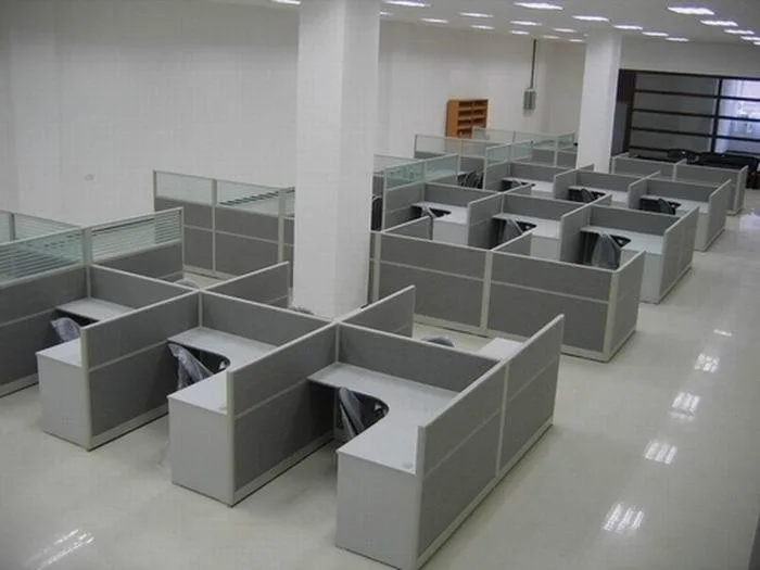 Modern Wooden Chinese Manufacturer H Shape Office Workstation