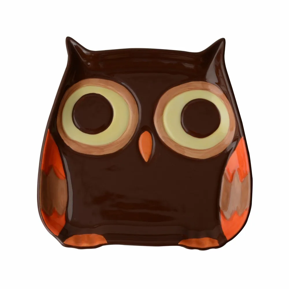 Cute Dinnerware Ceramic Owl Plate - Buy Owl Plate,Ceramic Owl Plate ...