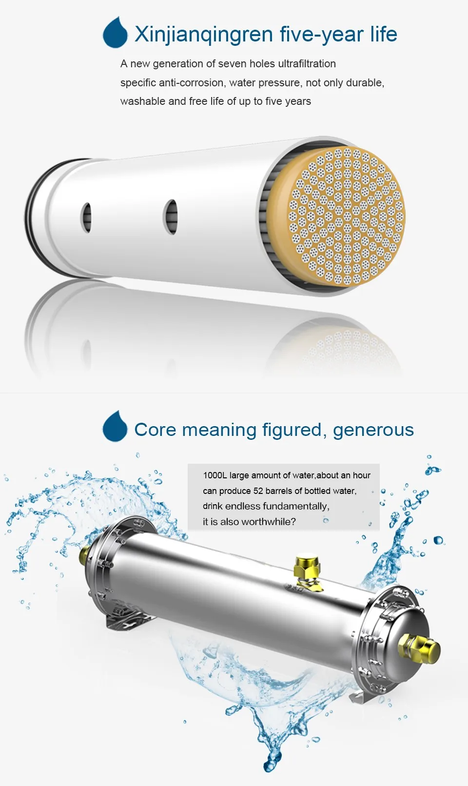 Stainless Steel Ultrafiltration Water Filter System for Whole House ...