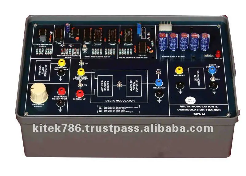 Delta Modulation / Demodulation Communication Trainer Kit ...