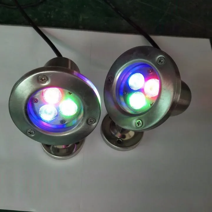 12-24v Dc 9w Rgb 3in1 Led Inwater Light 3years Warranty - Buy High ...