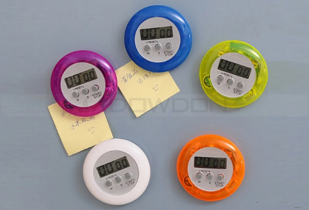 Mini Round LCD Digital Timer - Multifunctional & Customizable