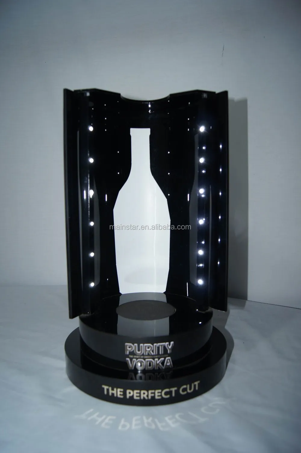 Led Acrylic Base Bottle Glorifier For Wine Sign Holder In Pud - Buy ...