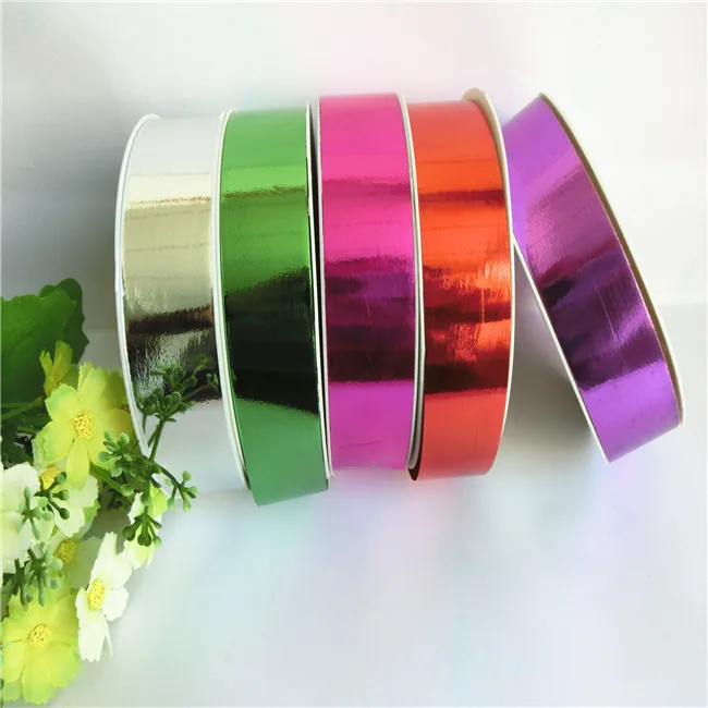 50mm * 100m Christmas Solid Poly PP Plastic Ribbon