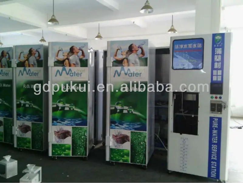 Auto Pure Water Kiosk With 9 Stage Purification System/ Pure Water ...