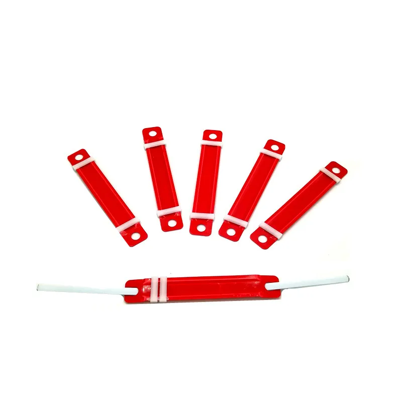 High Quality 7cm Hole Distance Colorful Plastic Paper Fastener Clip ...