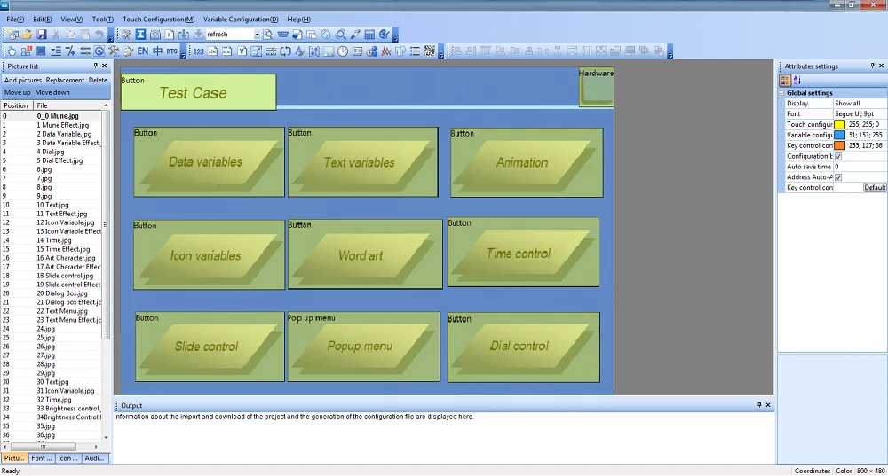 Stone Touch Screen Intelligent Lcd Display With Ttl Interface 10 Inch ...