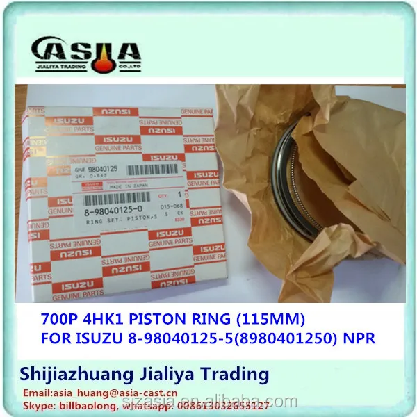 Supply 4hk1/4hg1 Engine Piston Ring For Oem:8980401250 - Buy 4hk1 Pison ...