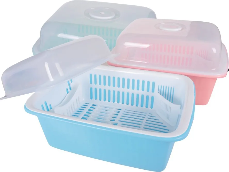 Unique Design Folding Kitchen Dish Rack Drainer Food Grade Plastic Dish ...