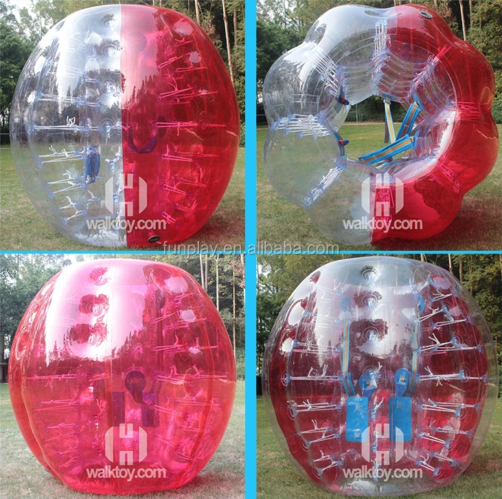 Adult Size Dia1.5m Half Color Giant Human Bubble Ball,Pvc Inflatable ...