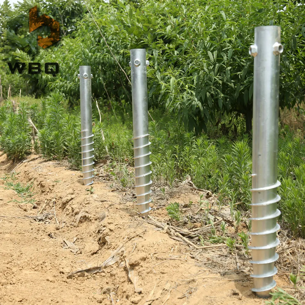 OEM Factory Supplier Galvanized Ground Earth Screw Anchor for Solar ...